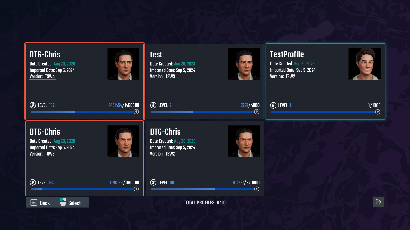 How to Import your TSW Profile – SUPPORT CENTER